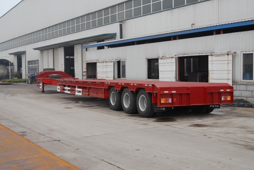 20 to 100 Ton Max Payload Steel 3 Axles Lowbed Semi Trailer for Heavy ...